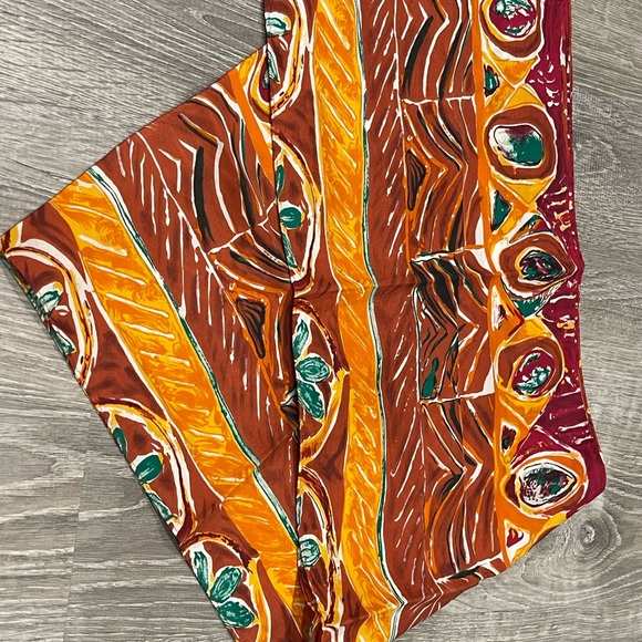 Accessories | Vintage Orange Fall Time Scarf Pretty J41 | Poshmark